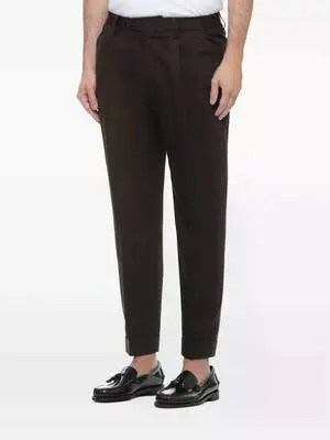 DEVORE INCIPIT Pleated Turn-up Trousers