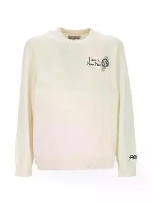 MC2 SAINT BARTH Embroidered-motif Sweater - Neutrals