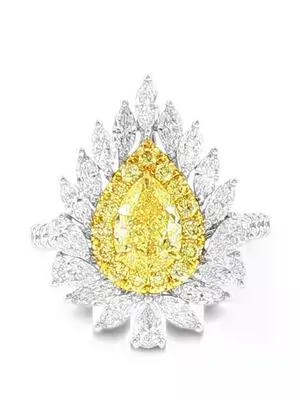 HYT JEWELRY Diamond 2-in-1 Pendant And Ring - Silver