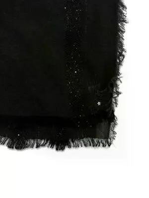 Lorena Antoniazzi Sequin-embellished Frayed Scarf