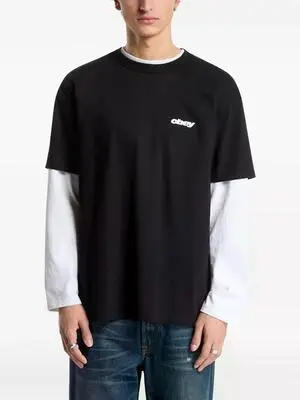 Obey Vhs Layered-sleeve T-shirt