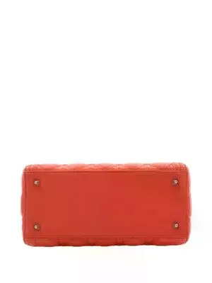 Dior 2013 Medium Lambskin Cannage Lady Satchel