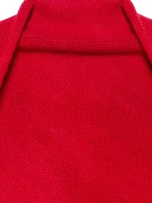 LISA YANG Mairi Fine-knit Triangular Scarf - Red