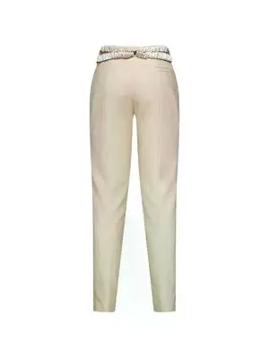 Attico Satin-trimmed Pleated Trousers