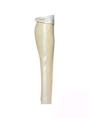 Attico Satin-trimmed Pleated Trousers