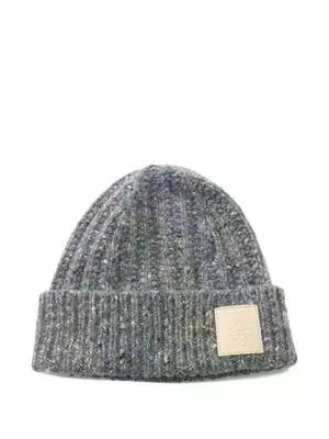 Loewe 2010s Anagram Patch Beanie Hat