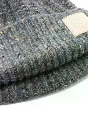 Loewe 2010s Anagram Patch Beanie Hat