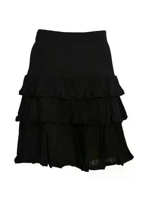 Sandro Ruffle Tiered Mini Skirt