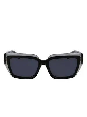FERRAGAMO Rectangular-frame Sunglasses - Grey