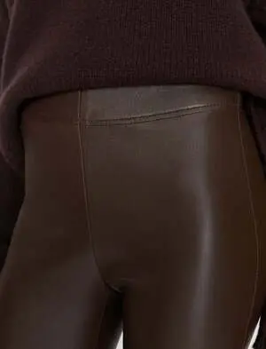 JOSEPH Stretch-leather Trousers