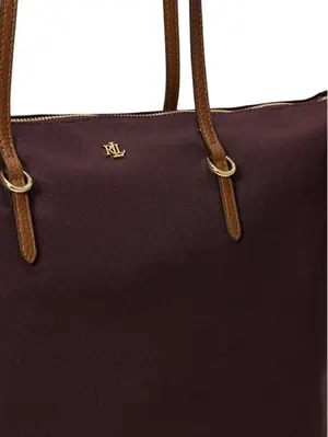 Ralph Lauren Logo Patch Large Top Handle Bag
