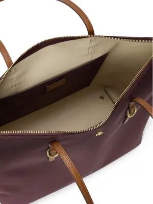 Ralph Lauren Logo Patch Large Top Handle Bag