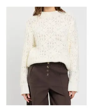 TWINSET Openwork Knit Sweater