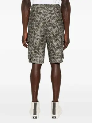 Balmain Monogram Cargo Shorts