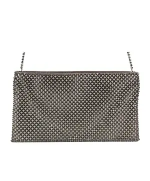 Benedetta Bruzziches La Petite Crystal-embellished Chain-strap Crossbody Bag - Silver
