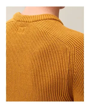 C.P. COMPANY Full Rib Cotton Lens Crewneck Sweater