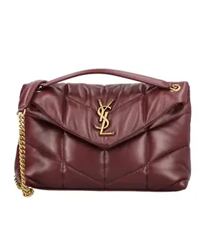 Saint Laurent Loulou Logo Plaque Shoulder Bag