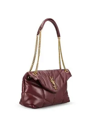 Saint Laurent Loulou Logo Plaque Shoulder Bag