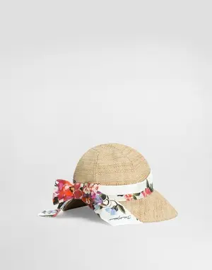Dolce & Gabbana Floral-print Bow Hat