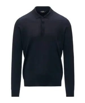 K-WAY Rey Wool Silk Cashmere Knitwear - Deep Blue