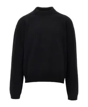 Rick Owens Tommy Ribbed-trim Drop-shoulder Sweater - Black