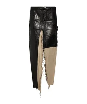 Rick Owens Two-tone Pencil Skirt