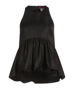 Max & Co. Peplum Top - Black