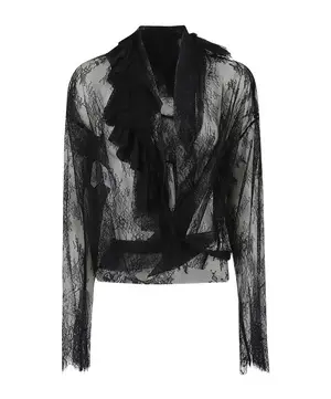 Alberta Ferretti Long-sleeved Shirt - Black