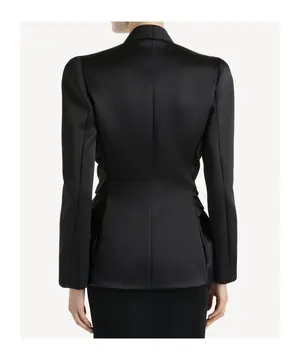 Balmain Satin Crepe Jacket With Tie Detail