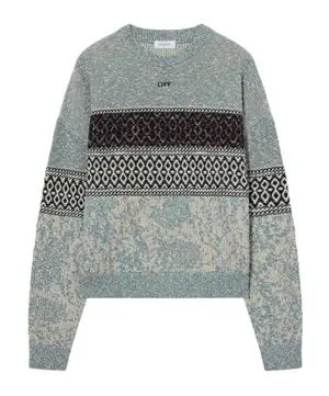 Off-White Persian Arrow Knit Sweater - Multicolor