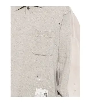 Mihara Yasuhiro Sweatshirt Combined Knit Sweater