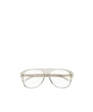 Saint Laurent Full-rimmed Plano Lenses - Beige