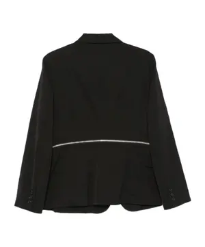 Comme Des Garçons Zip-detail Single-breasted Blazer