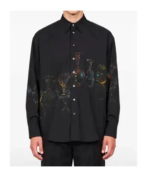 MAGLIANO Glass-print Long-sleeve Shirt