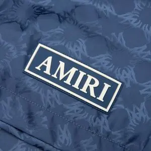 Amiri Ma Quad Logo Drawstring Shorts - Blue