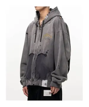 Mihara Yasuhiro Distressed Logo-print Jacket