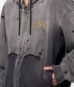 Mihara Yasuhiro Distressed Logo-print Jacket