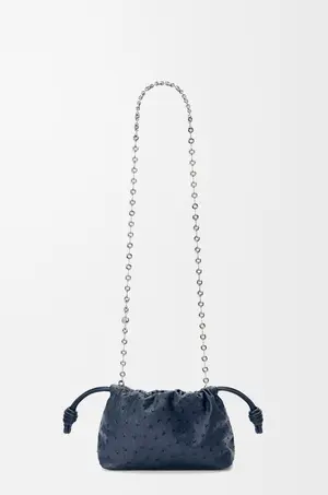 Loewe Mini Flamenco Purse In Ostrich