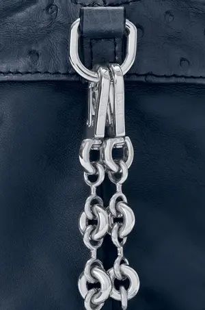 Loewe Mini Flamenco Purse In Ostrich