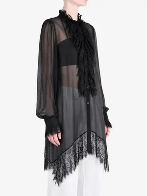 ANN DEMEULEMEESTER Long-sleeve Ruffled Shirt