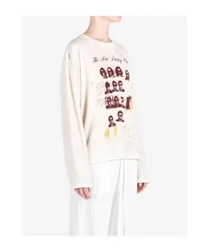 ANN DEMEULEMEESTER Anann Demeulemeester Graphic Printed Crewneck T-shirt