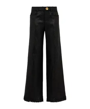 Giuseppe Di Morabito Floral-button Casual Trousers