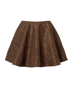 GANNI Checked Miniskirt