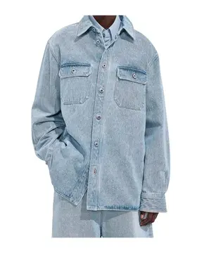 Bottega Veneta Sky Bleached Denim Overshirt