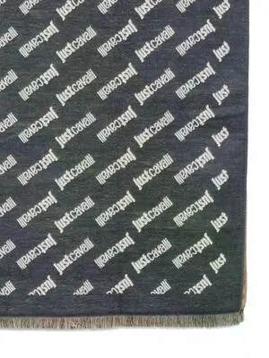 Just Cavalli Logo-print Fringed Scarf