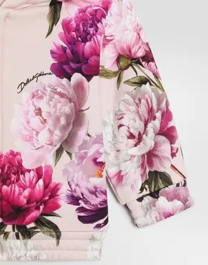 Dolce & Gabbana Floral-print Zip-up Hoodie
