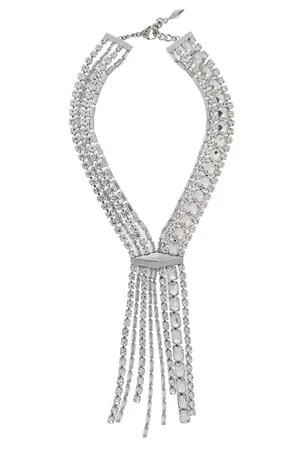 JIMMY CHOO Tassel Embellished Necklace - Silver