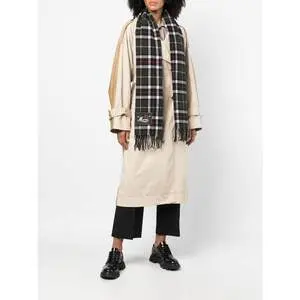 Marni Logo-patch Check Pattern Scarf