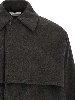 JIL SANDER Sport 131 Cape Detail Coat