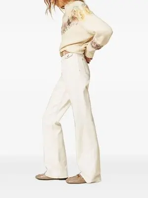 TWINSET Straight-leg Bull Denim Trousers